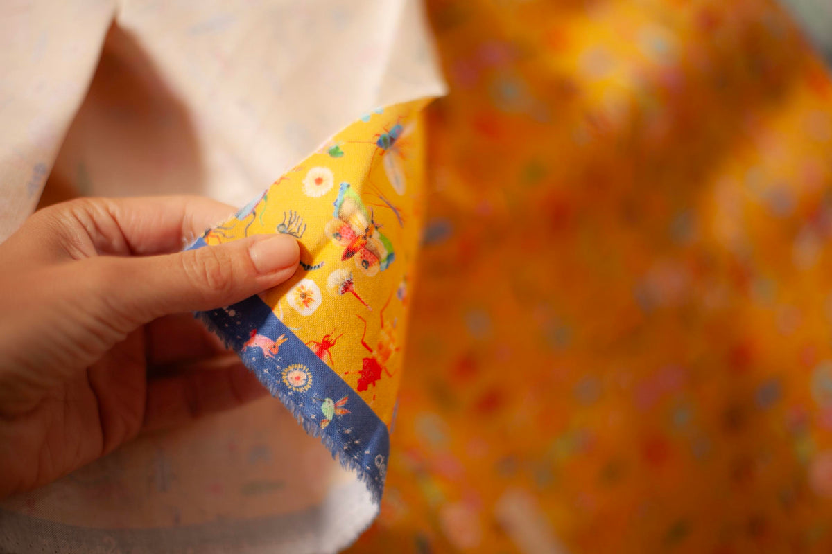 Yellow Insect Fabric – A N A G R A S S I A