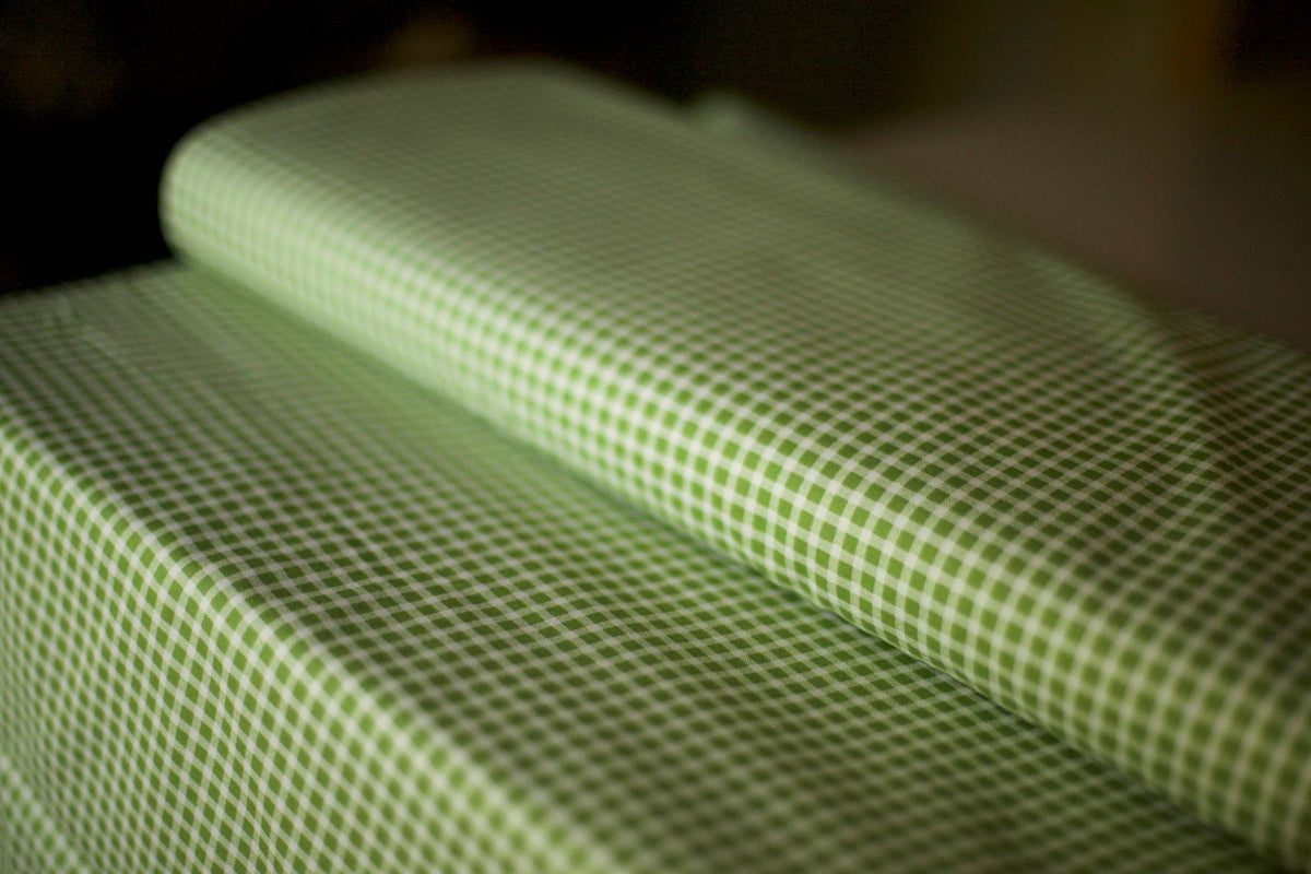 Green Check Fabric – A N A G R A S S I A
