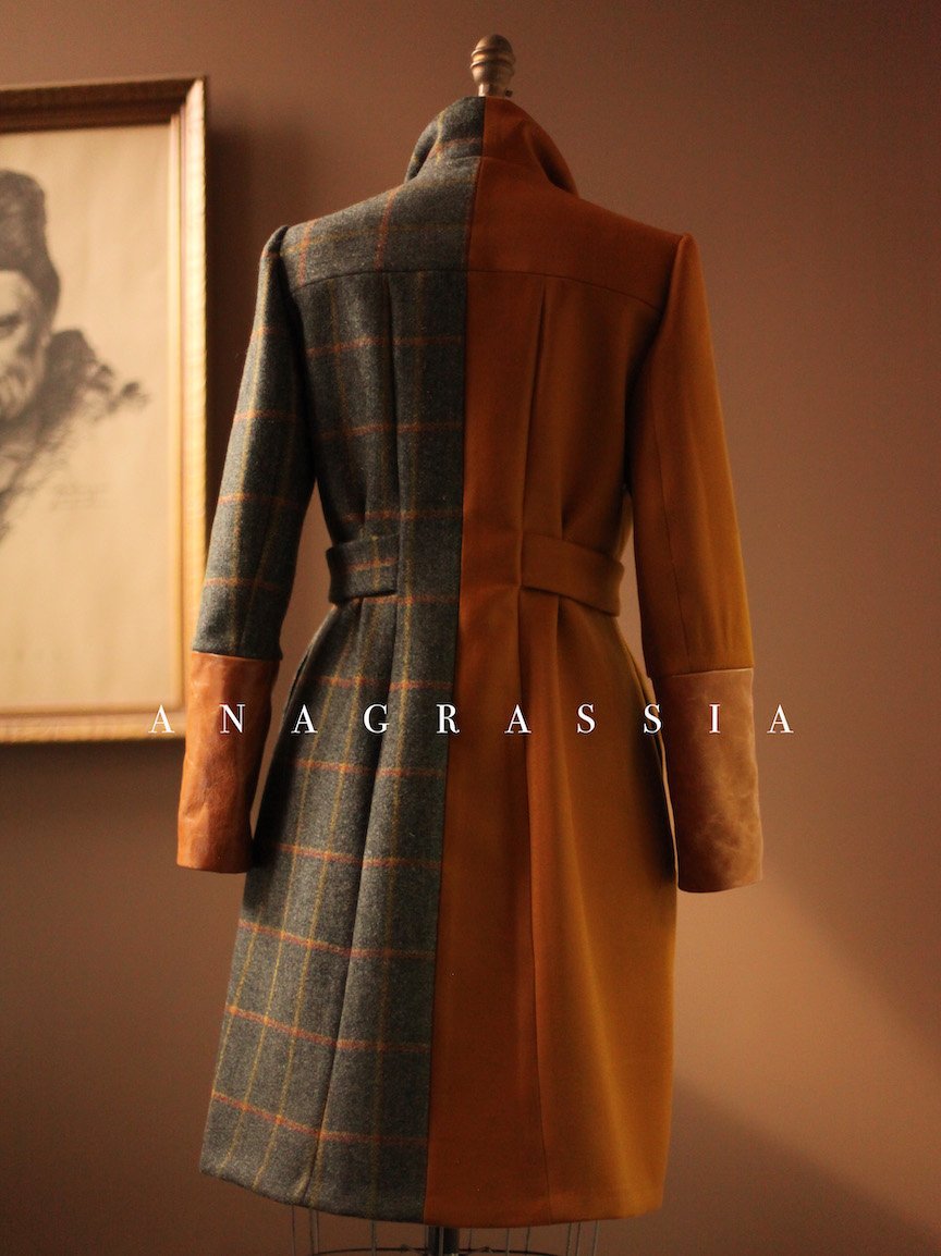 Gold Tweed Leather Jacket – A N A G R A S S I A